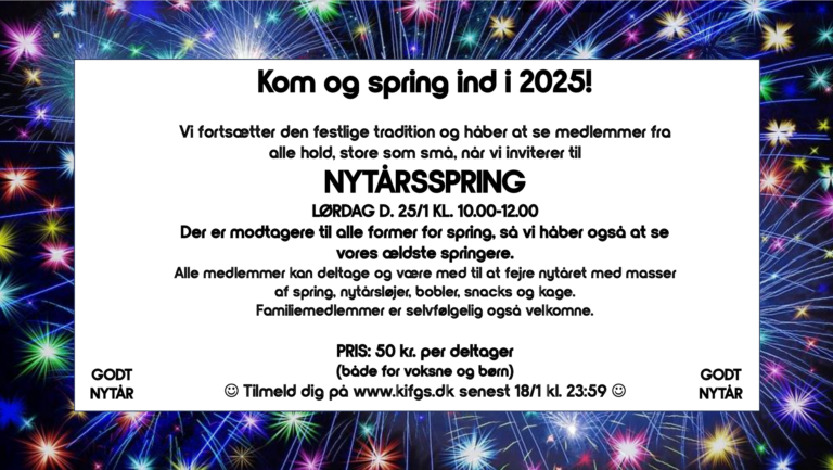 Nytårsspring 2025 – KIF Gymnastik & Spring